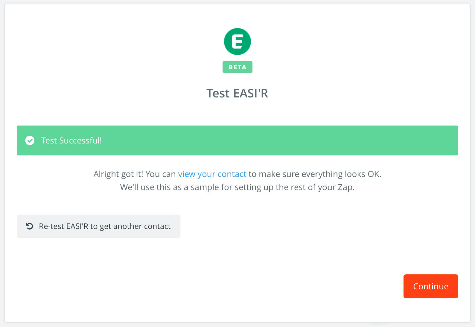 Zapier - EASI'R Documentation